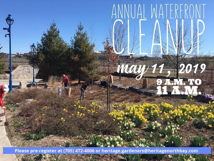 Annual Waterfront Cleanup – North Bay Heritage Gardeners